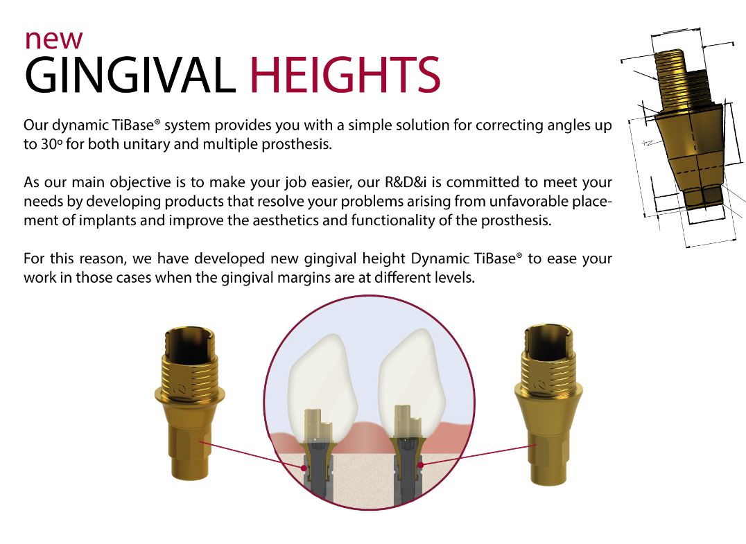 NEW gingival height Dynamic TiBase® | Dynamic Abutment Solutions EN